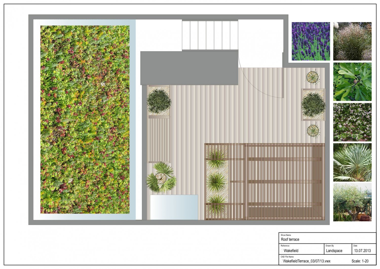 Garden landscape design for roof terraces & balconies.