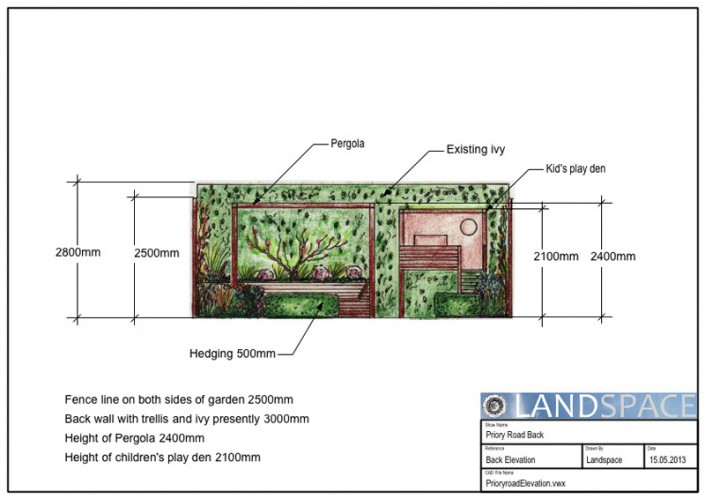 Landscape design for small gardens, by professional landscapers Landspace.