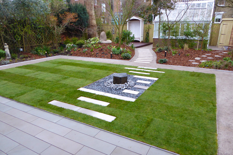 Landscaping for medium-sized gardens, designed and built by Landspace.